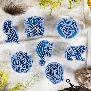 Celtic Bear Stamp I Polymer Clay Stamp I Pottery Stamp I Polymer Clay ...