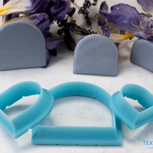 Half Arch Shape Polymer Clay Cutter I Texturio Cutters for - Etsy
