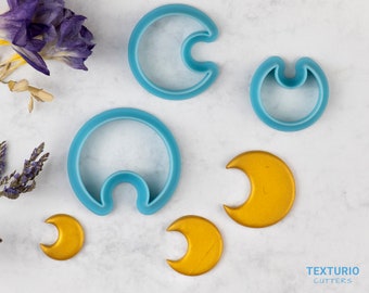 Half Circle Shape Polymer Clay Cutter I Texturio Cutters for - Etsy