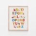 Alphabet Poster Printable Wall Art, ABC Poster, Alphabet Print, Kids ...