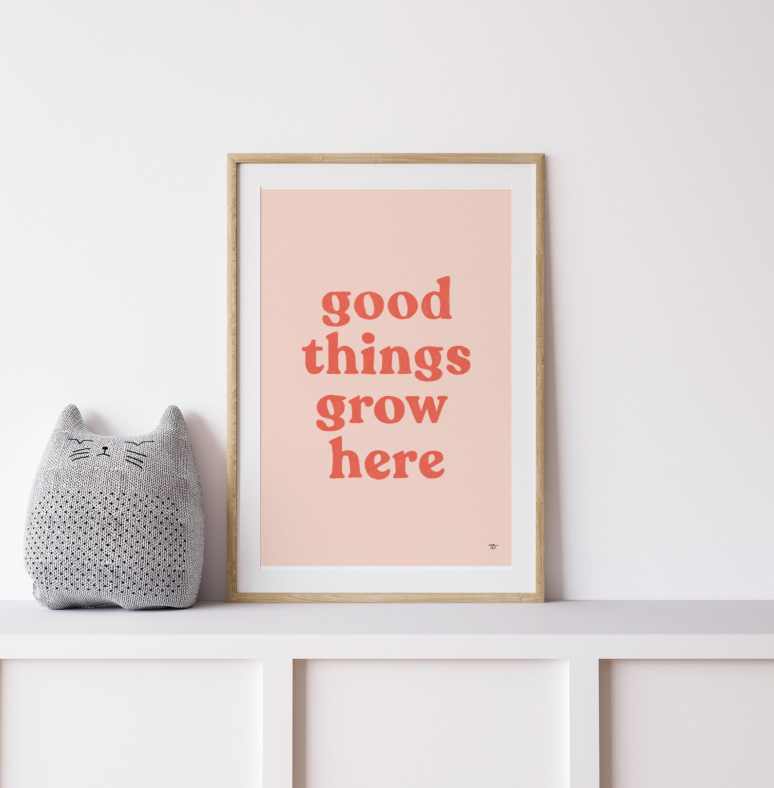 Good Things Grow Here Print, Printable Art, Digital Print, Nursery Word ...