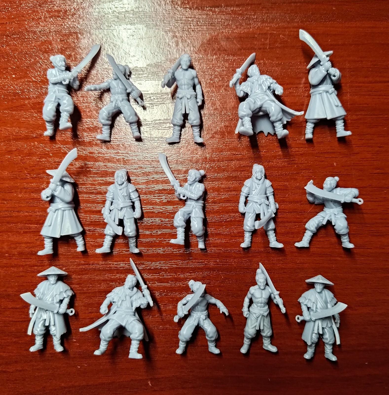 Kyoushuneko Chinese Murim Warrior Swordsmen X10 28mm/32mm Scale -NO ...