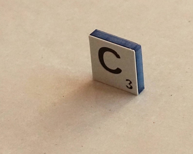 3D Printed Custom Scrabble Tiles in Monogrammed Fitted Case / Words ...