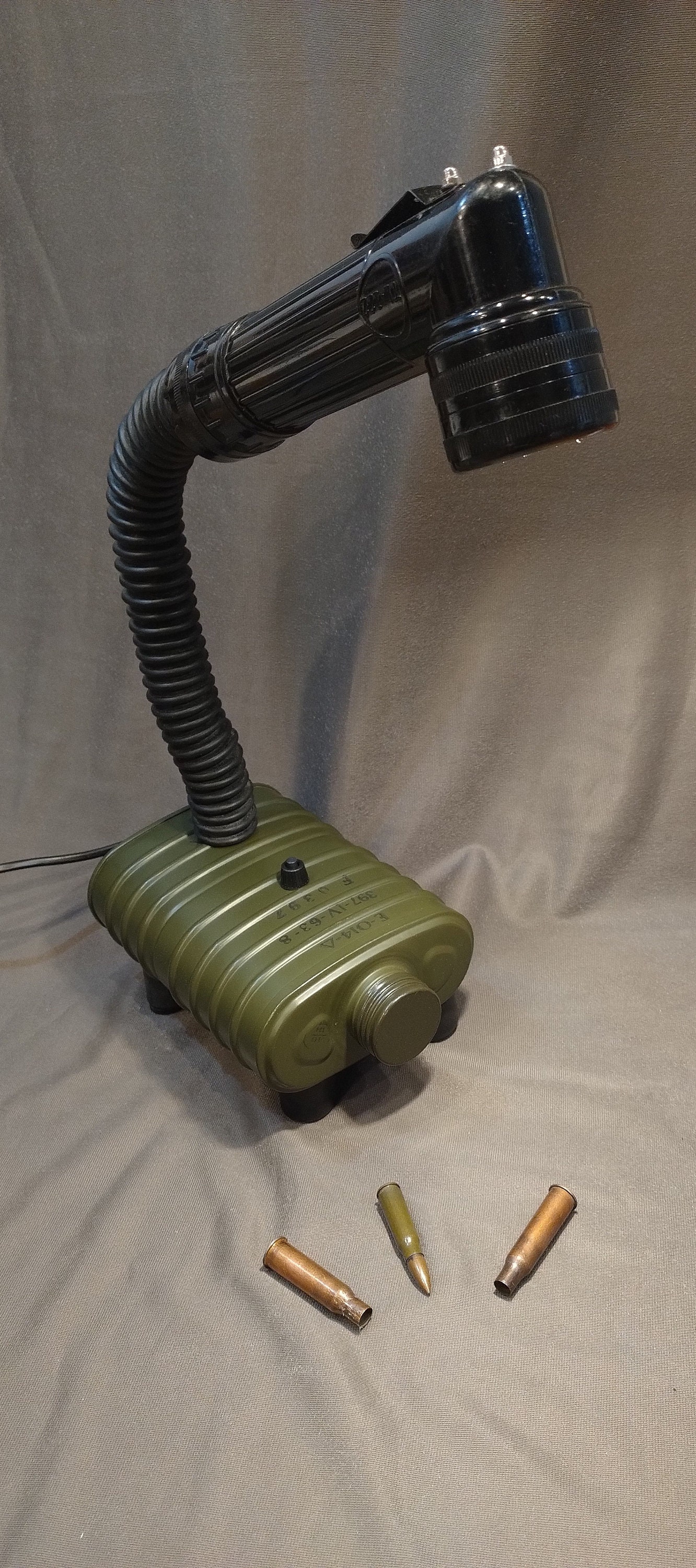 Military Desk Lamp - a Unique, Handmade Vintage Lamp - Etsy Australia