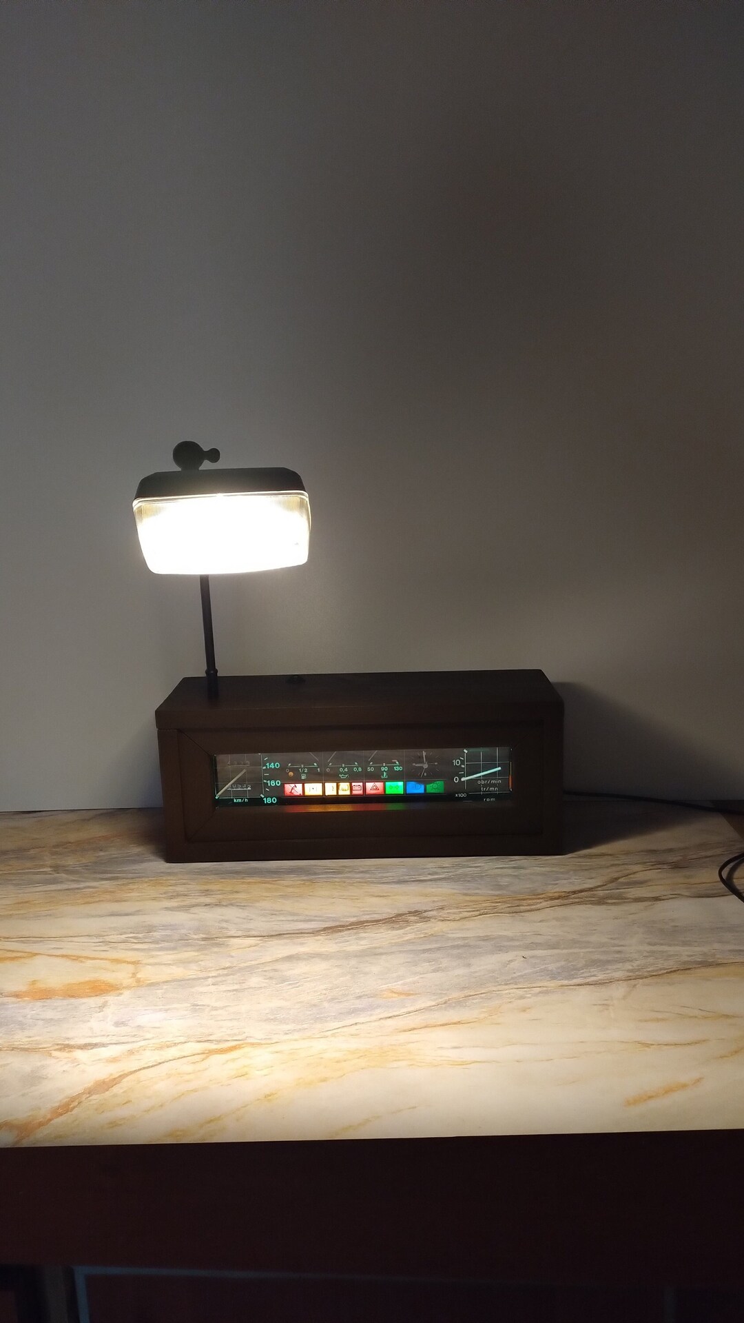 Amazing Wooden Desk Lamp, Clock, LED, Unique Table Decoration, Original ...