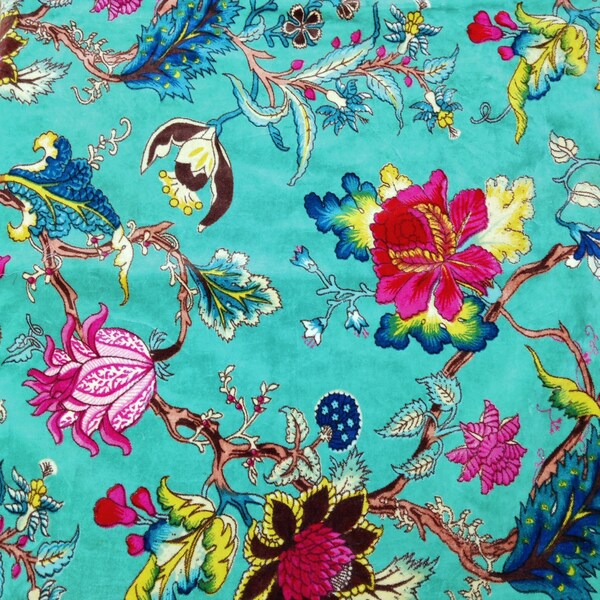 Purple Teal Fabric - Etsy