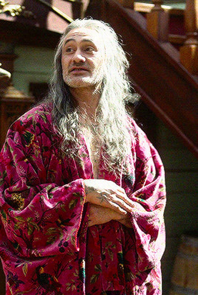 Cotton Velvet Kimono /robe/lounge Wear Birds of Paradise - Etsy