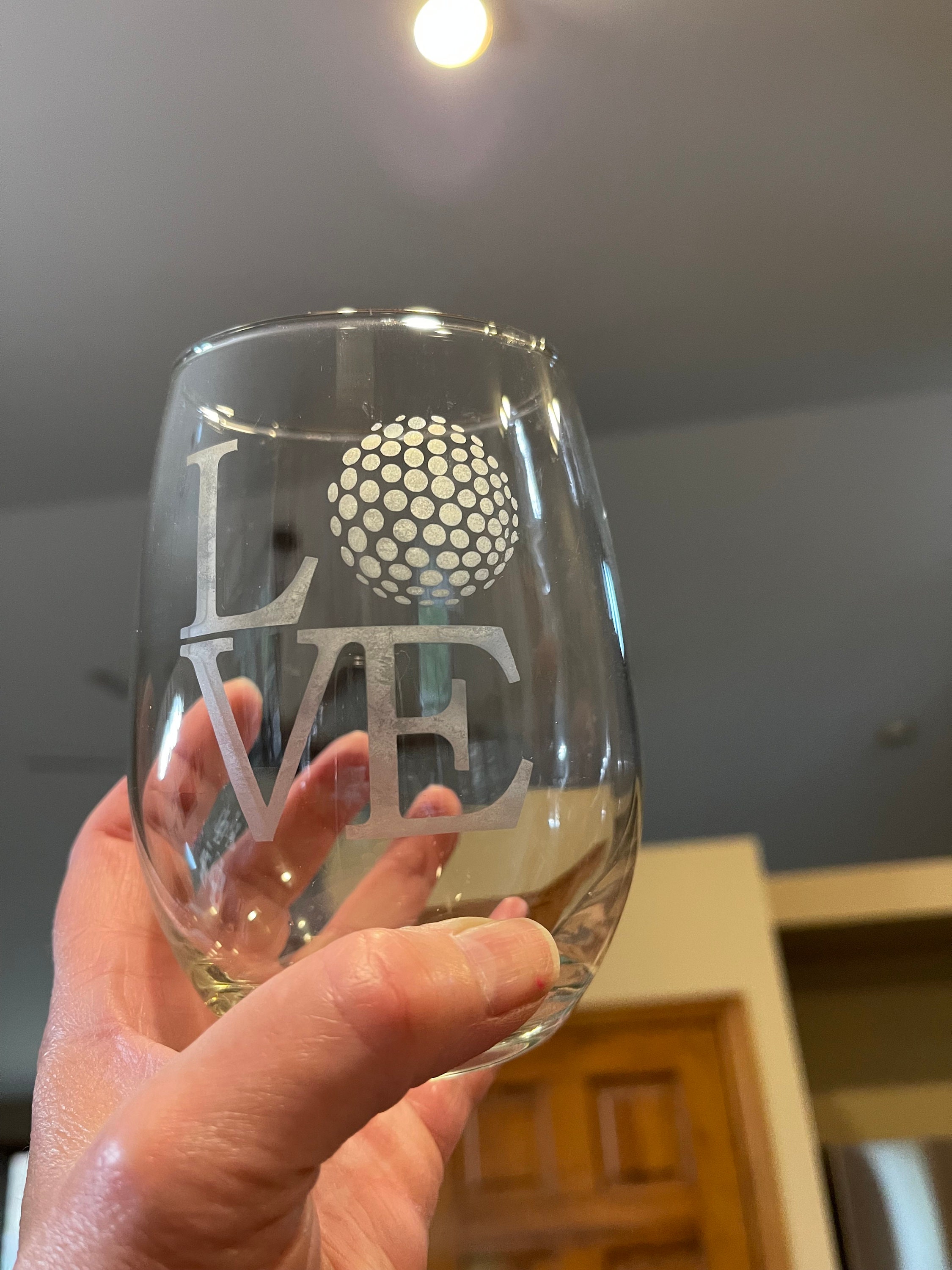 Golf Wine Glasses - Etsy