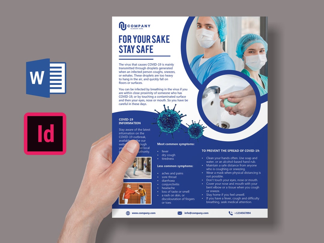 Health Newsletter Template - Editable With Microsoft Word or Adobe ...