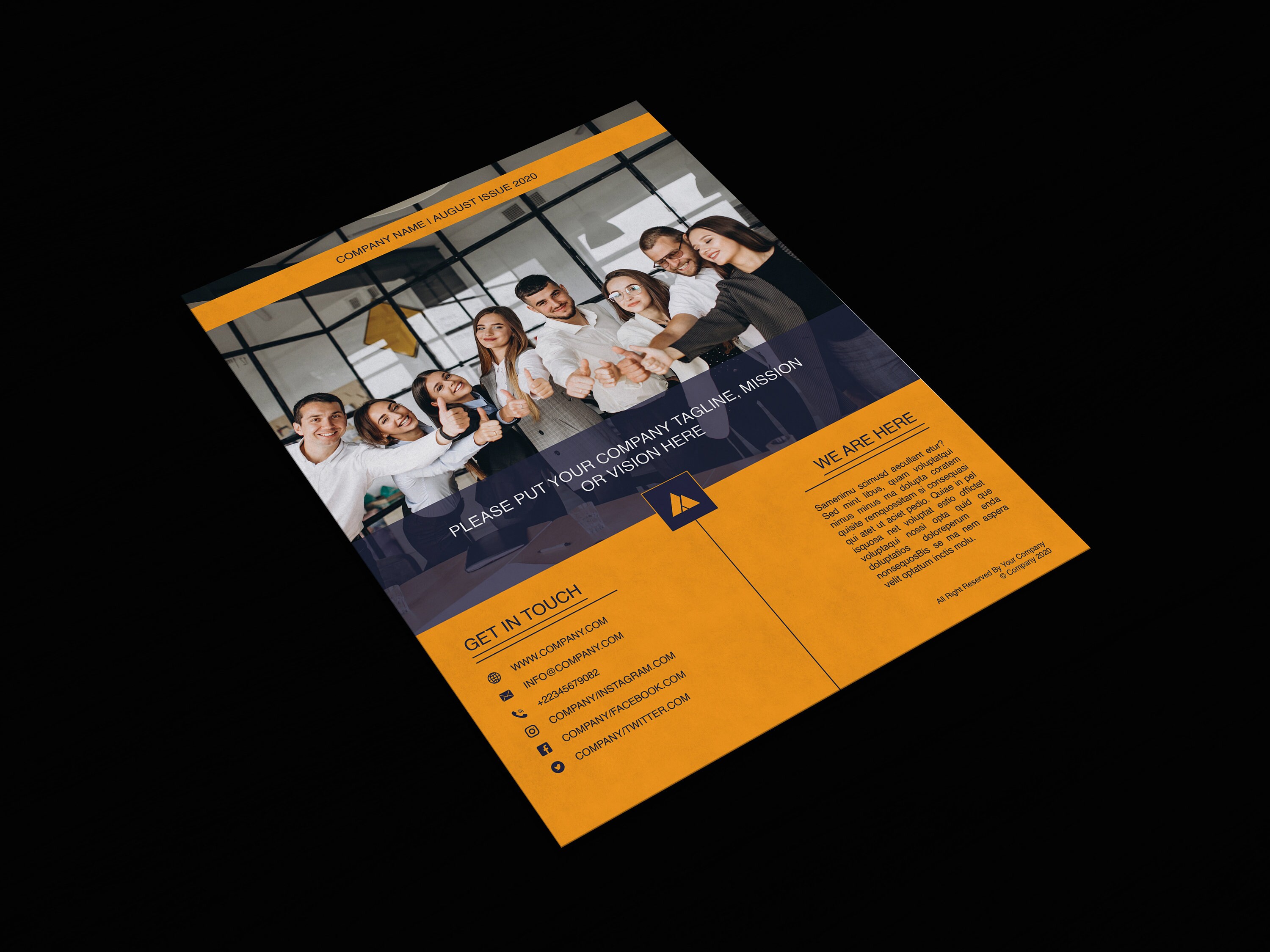 4 Pages Newsletter Template 8 5 X 11 Size Editable With MS Etsy Canada