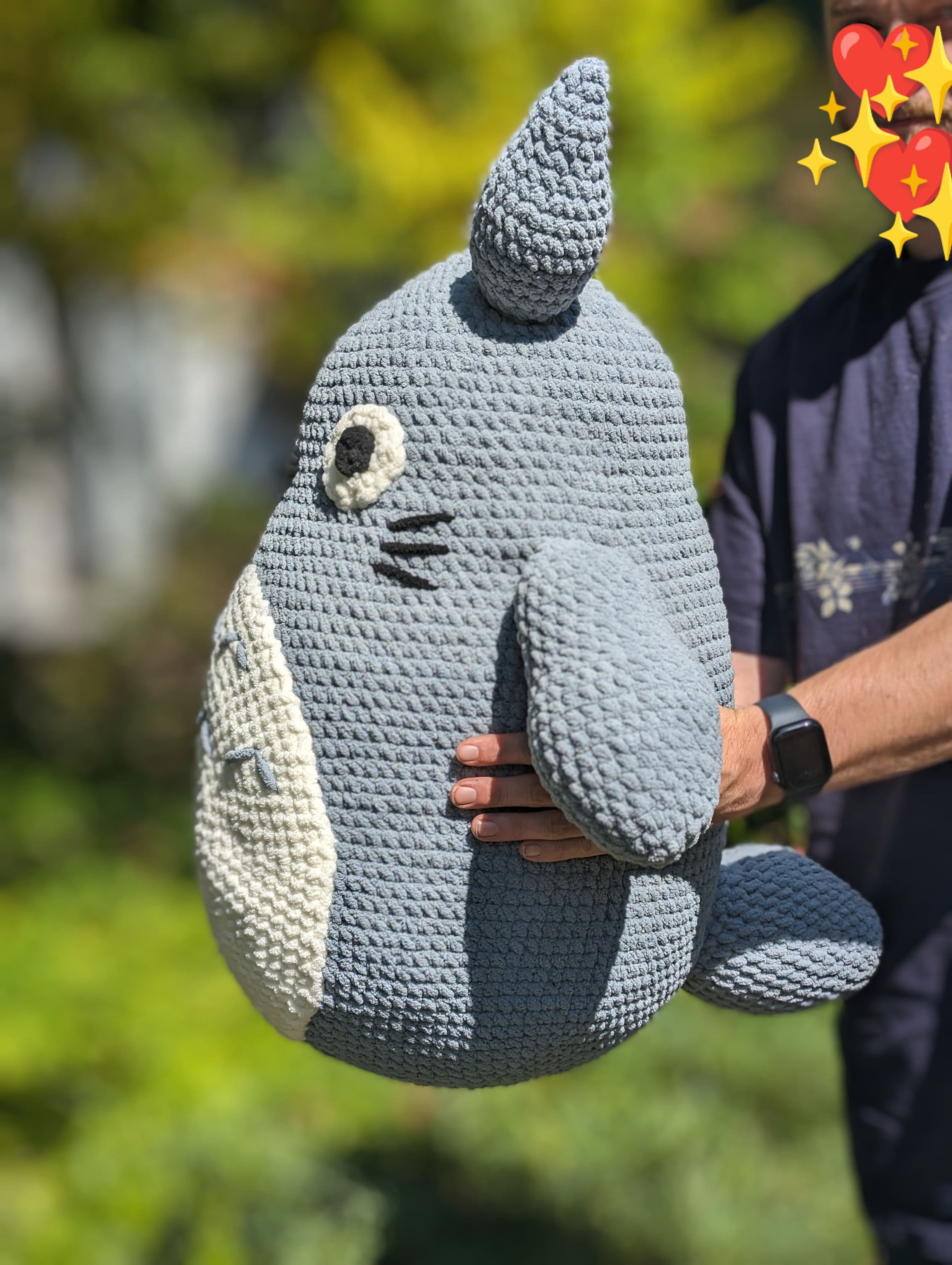 Large Crocheted Anime Friendly Neighbor Amigurumi - Etsy