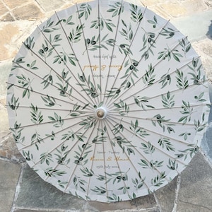 Personalized Custom Parasols Handmade Beach Wedding Monogram Umbrella ...