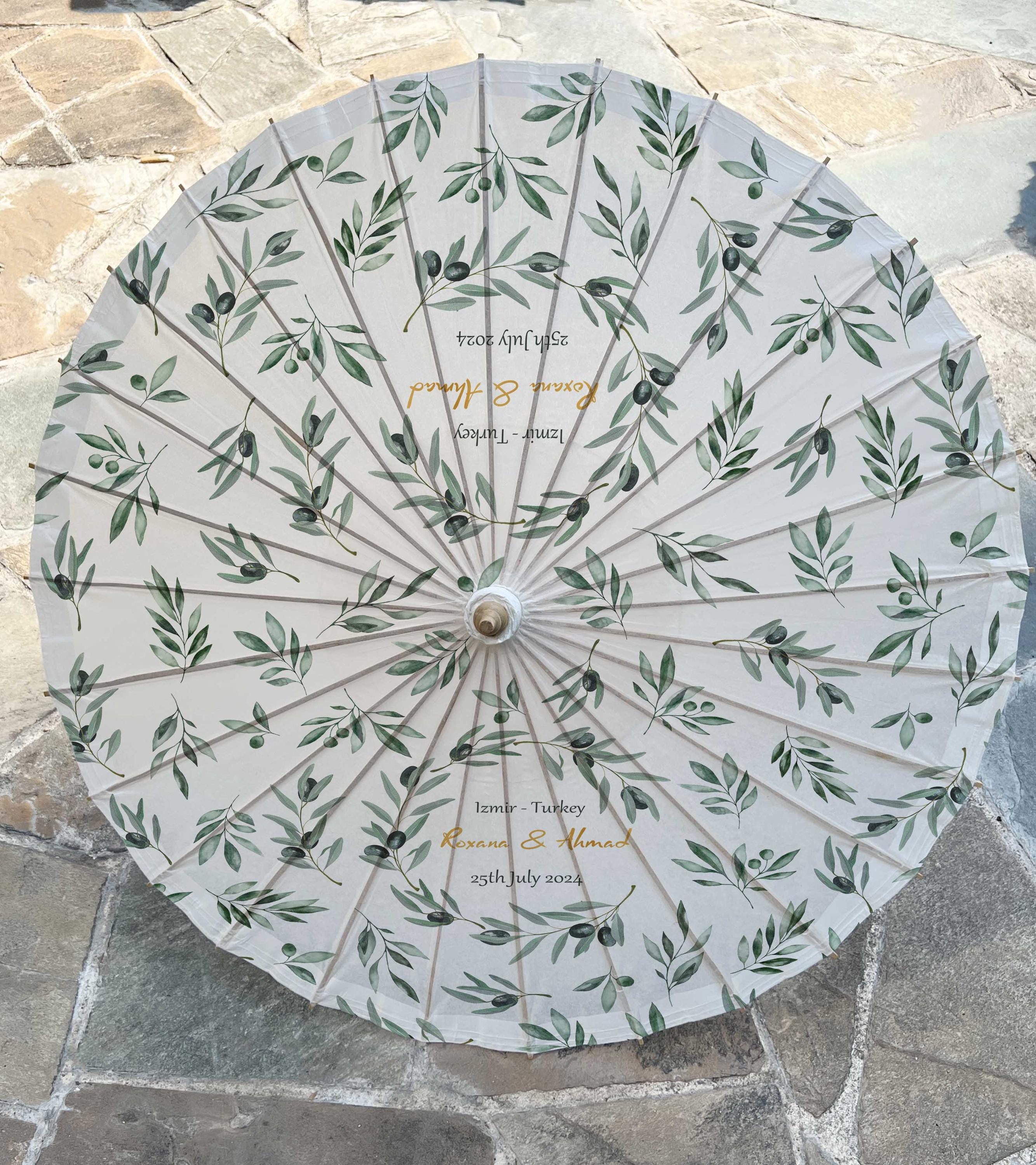 Personalized Custom Parasols Handmade Beach Wedding Monogram Umbrella ...