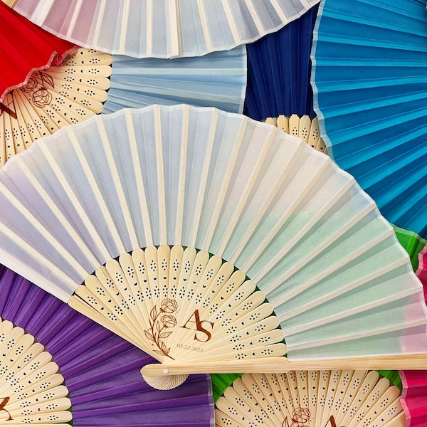 Personalized Fans - Etsy