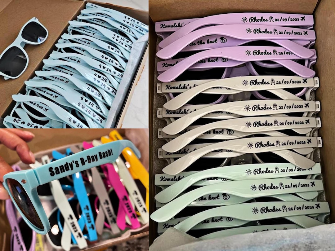 Wedding Favors for Guests in Bulk Custom Wedding Sunglasses ...