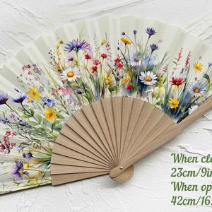 Personalized Wedding Hand Fans Custom Wooden Fabric Fans Party Favors ...