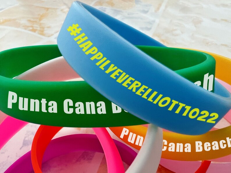 Rush Order Personalized Silicone Bracelet Custom Rubber - Etsy