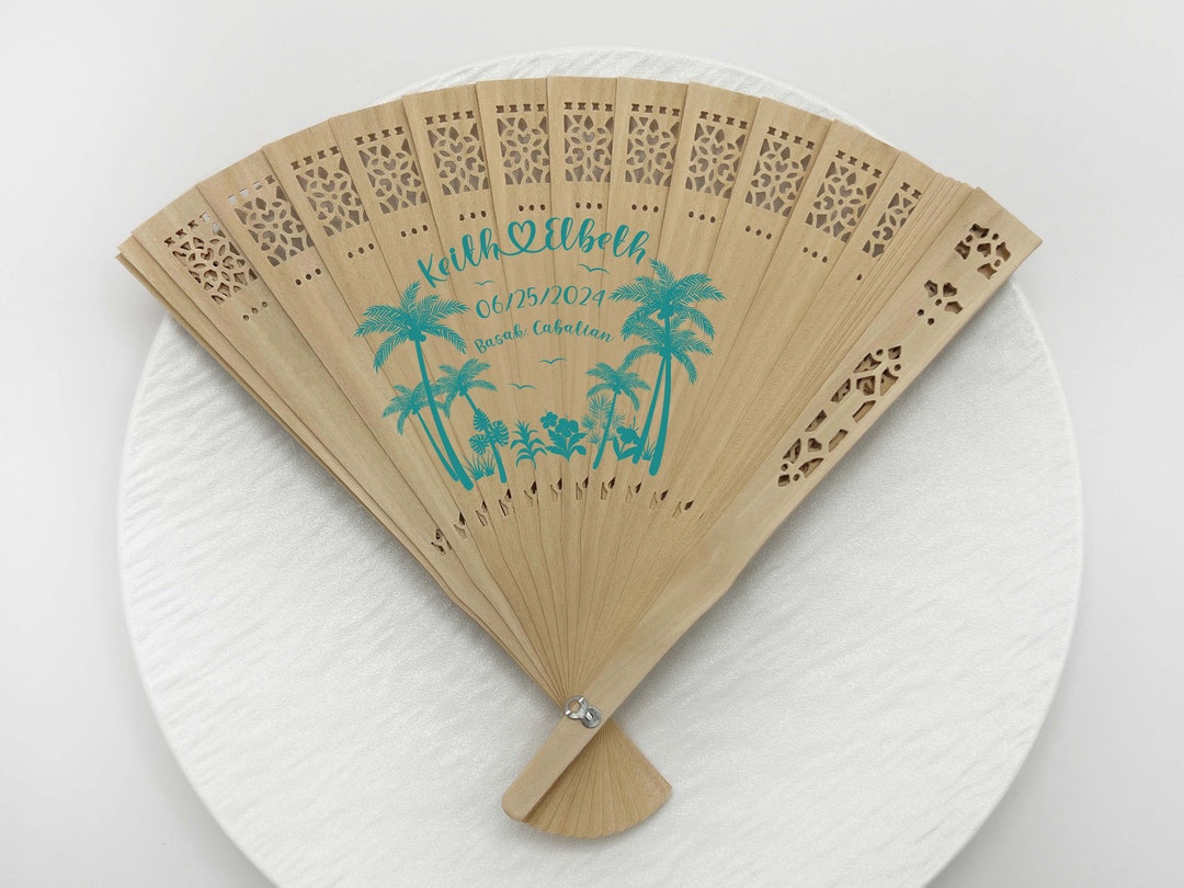 Personalized Custom Printed Fans Wedding Party Favors Gifts for Guests ...