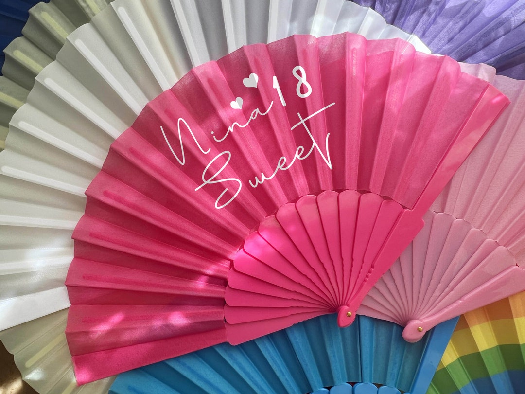 Personalized Wedding Hen Party Fans Bridal Shower Destination Wedding ...