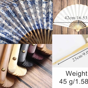 Personalized Custom Hand Fans High End Wedding Fabric Fans Party Favors ...