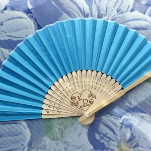 Personalized Custom Hand Fans Wedding Party Favors Frabic Fans Bulk ...
