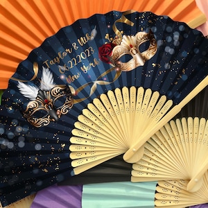 Personalized Wedding Party Favors Printed Paper Fans Gifts for Guests ...