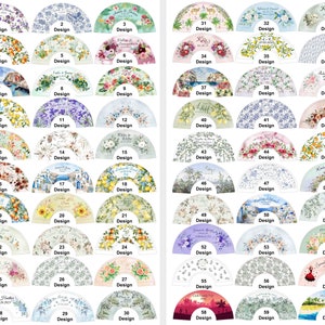 Personalized Custom Hand Fans High End Wedding Fabric Fans Party Favors ...