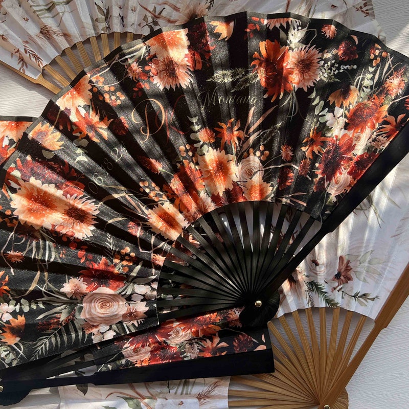 Personalized Hand Fans - Etsy