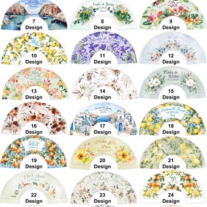 Personalized Custom Wooden Fabric Fans Wedding Party Favors Gifts ...