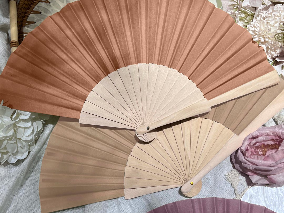 Personalized Custom Cloth Fans Printed Wooden Hand Fans Wedding Party ...