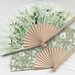 Wedding Party Favors Gifts Guests Personalized Wooden Fabric Fans Bulk ...
