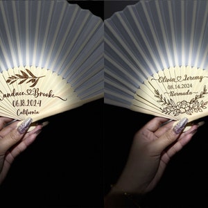 Personalized Custom Fabric Fans Wedding Party Favors Birthday ...
