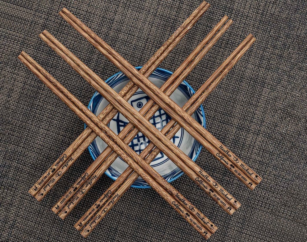Personalized Custom Engraved Chopsticks Wedding Party Favor Gift for ...