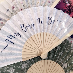 Personalized Wedding Hand Fans Custom Folding Handheld Fans Party ...