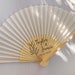 Personalized Custom White Fabric Fans Wedding Party Favors Gifts Guests ...