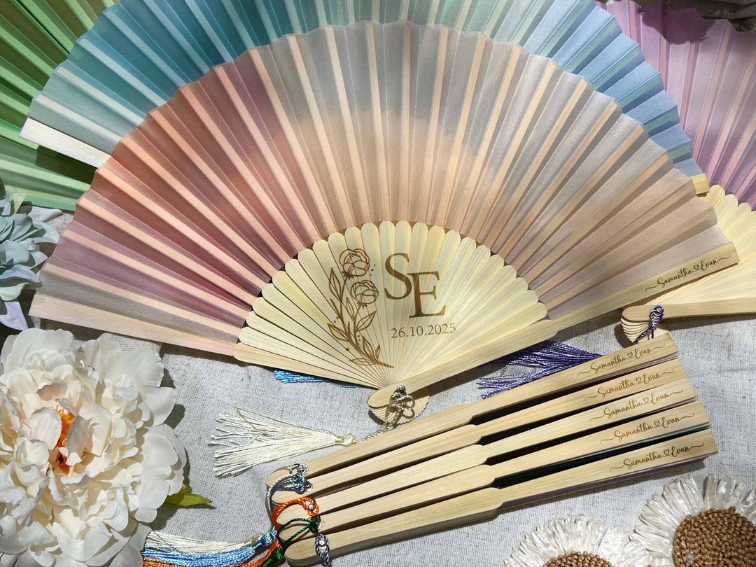 Wedding Hand Fans Personalized Fans Party Favors Gifts Guests Bulk ...