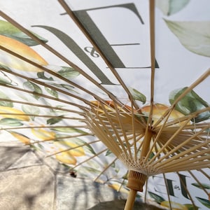 Personalized Custom Parasols Handmade Beach Wedding Monogram Umbrella ...