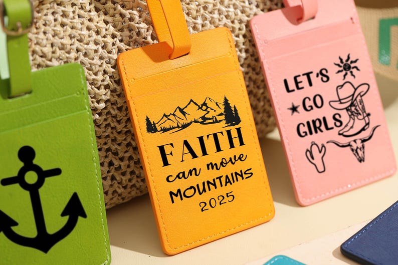 Unique Personalized Luggage Tags Accessories Destination Wedding Party ...