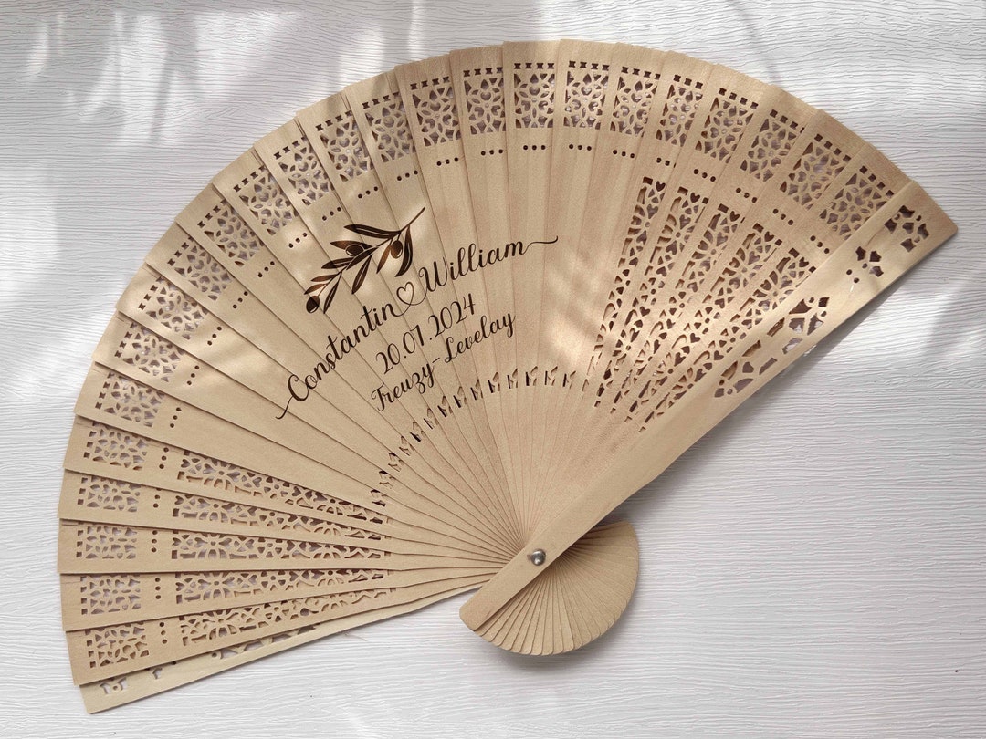 Personalized Custom Fans Wedding Party Favors Gifts for Guests Bulk ...
