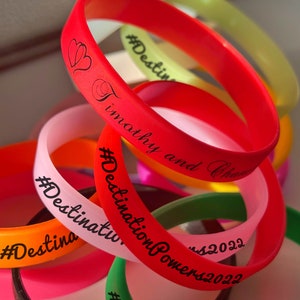 Rush Order Personalized Silicone Bracelet Custom Rubber Wristbands ...