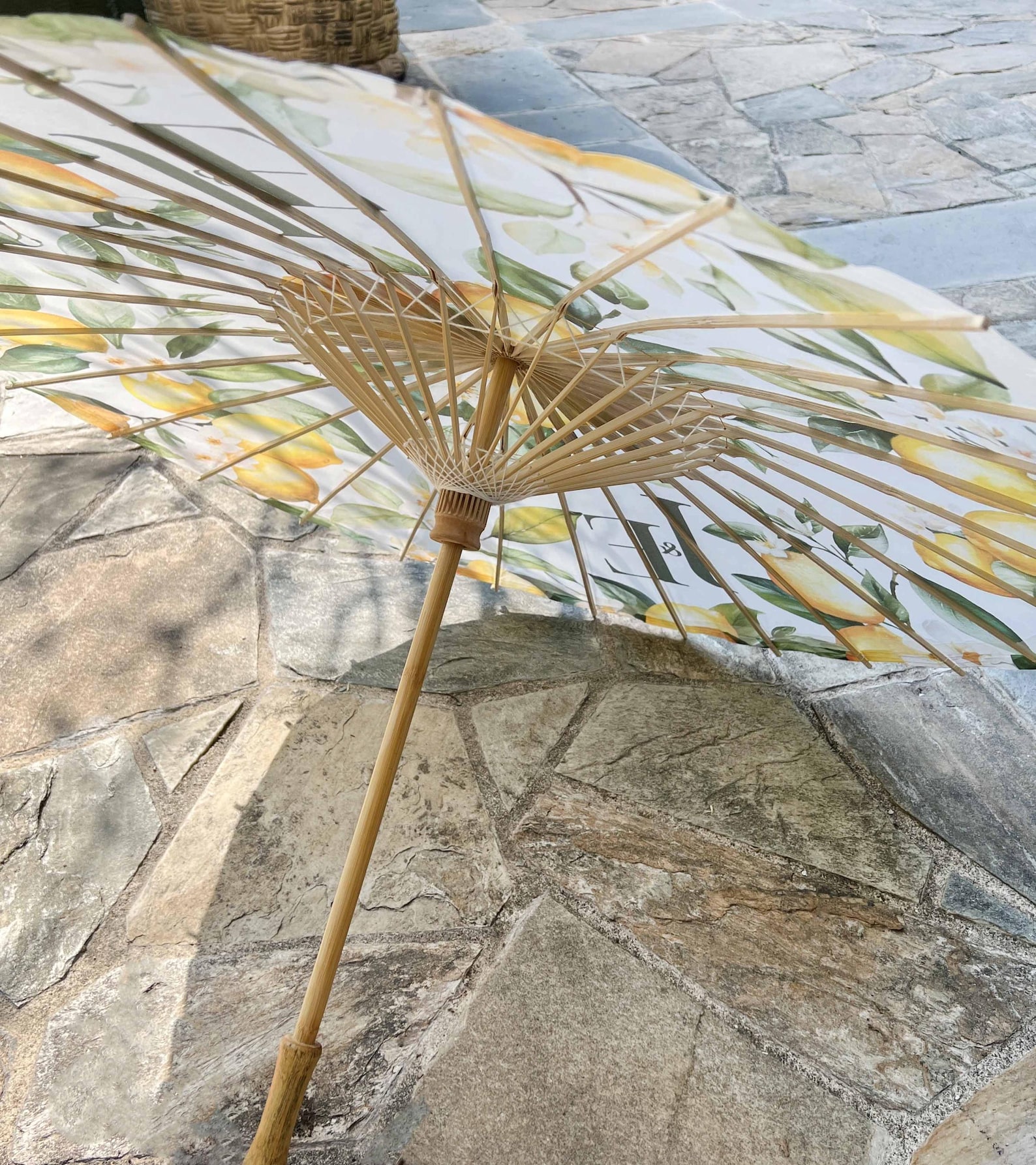 Personalized Custom Monogram Parasols Handmade Beach Wedding Umbrella ...