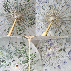 Personalized Handmade Custom Parasols Beach Wedding Monogram Umbrella ...