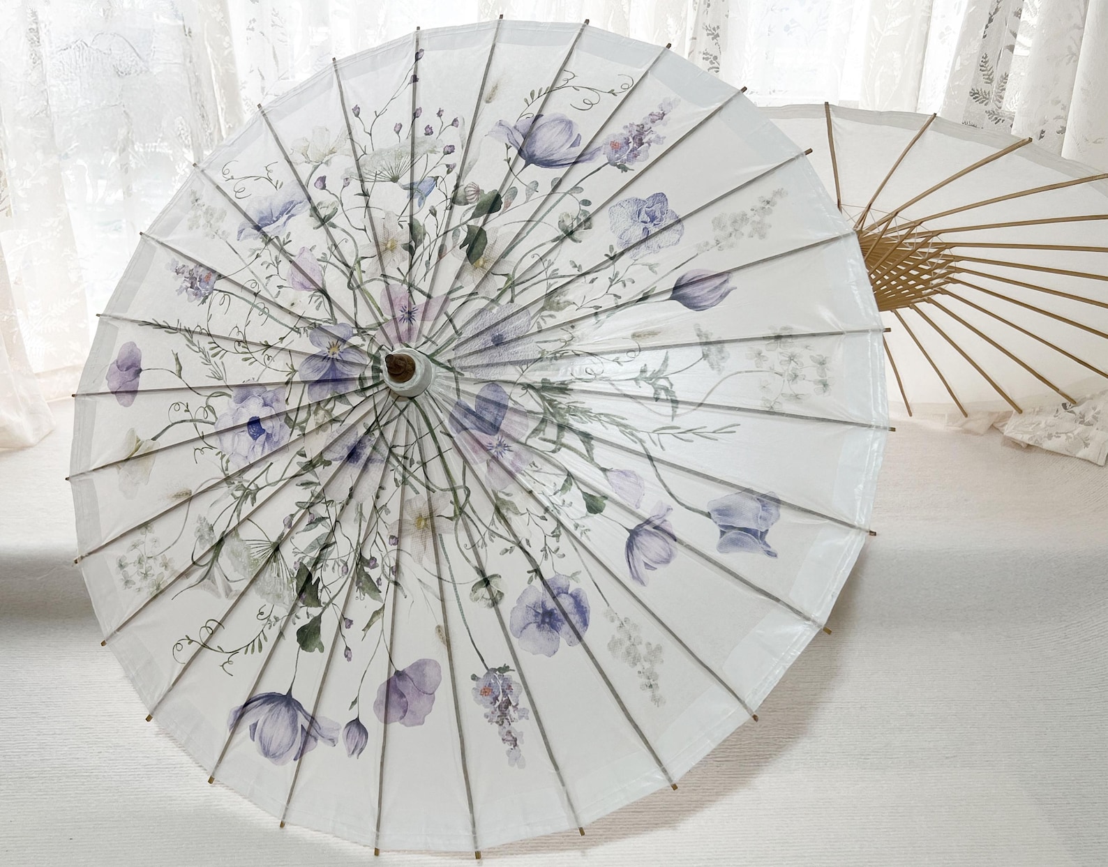 Personalized Monogram Parasols Custom Floral Beach Wedding Umbrellas ...