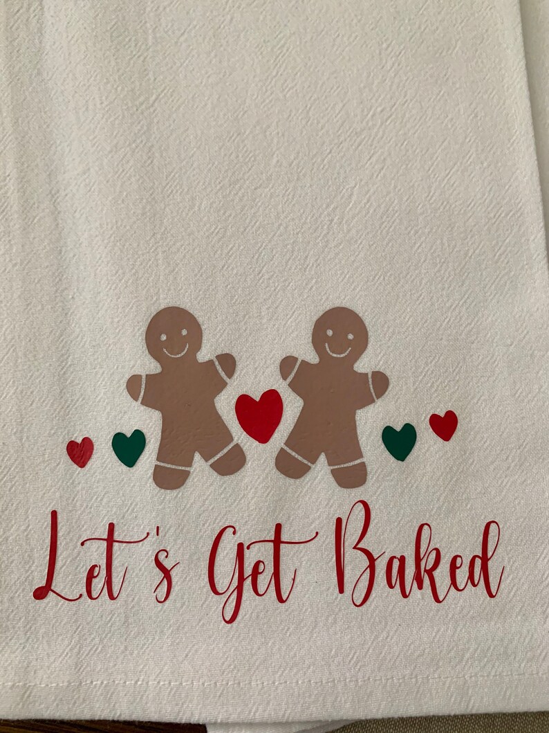 Gingerbread Tea Towel Tea Towel Funny Tea Towel Lets Get - Etsy