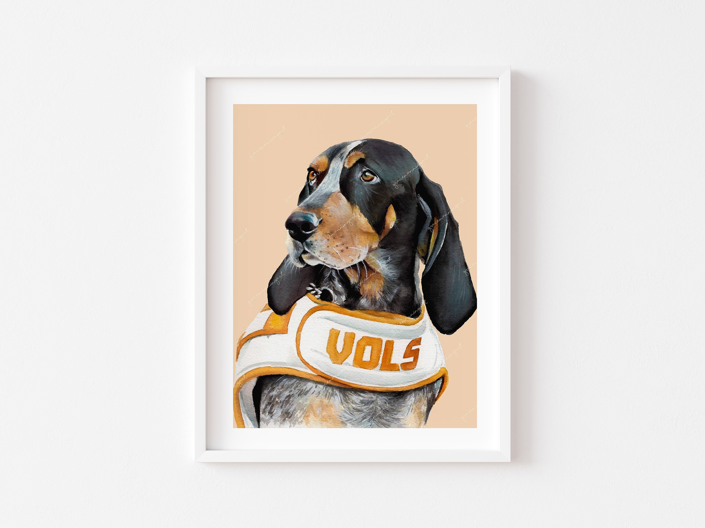 Licensed Tennessee Vols Smokey Art Print University of | Etsy