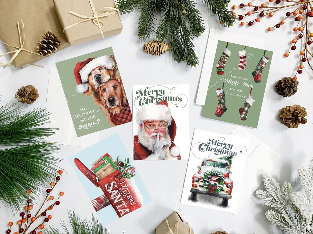 Christmas Card Pack | Set of 8 or 16 | Mix and Match Designs ...