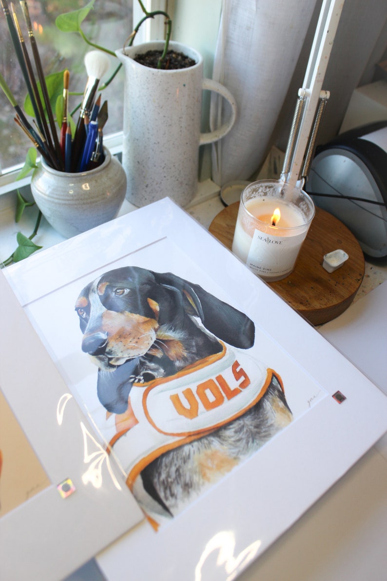 Licensed Tennessee Vols Smokey Art Print University of - Etsy