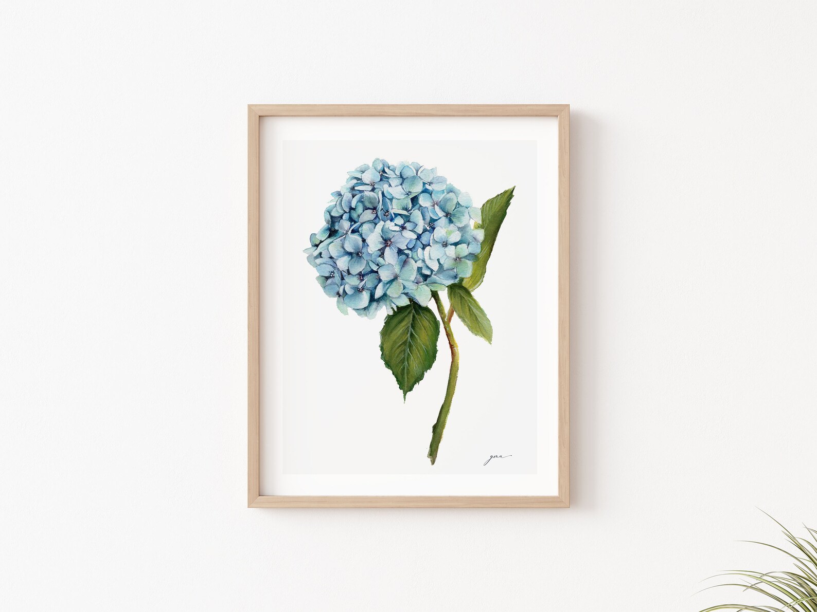 Hydrangea Wall Hanging | Botanical Wall Art | Watercolor Floral ...