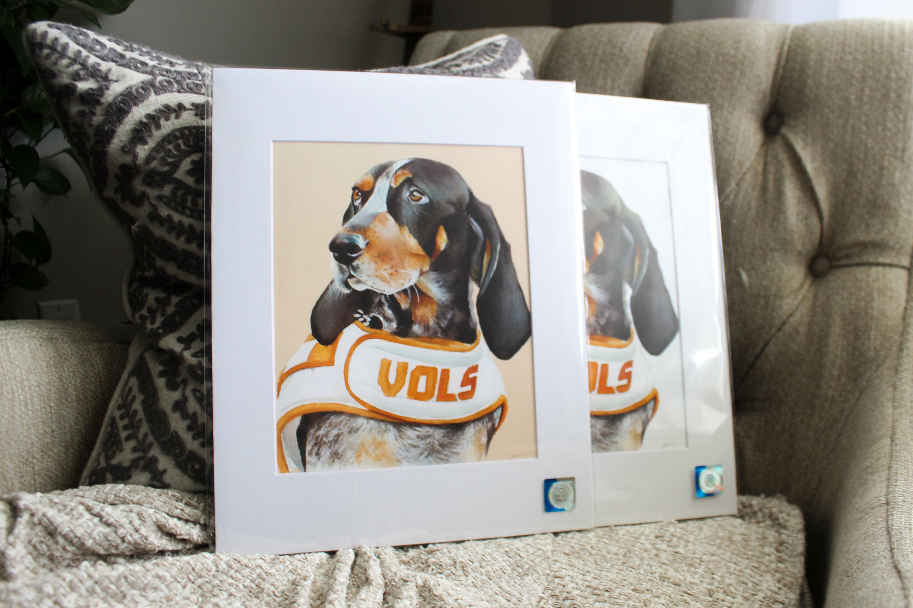Licensed Tennessee Vols Smokey Art Print University of | Etsy