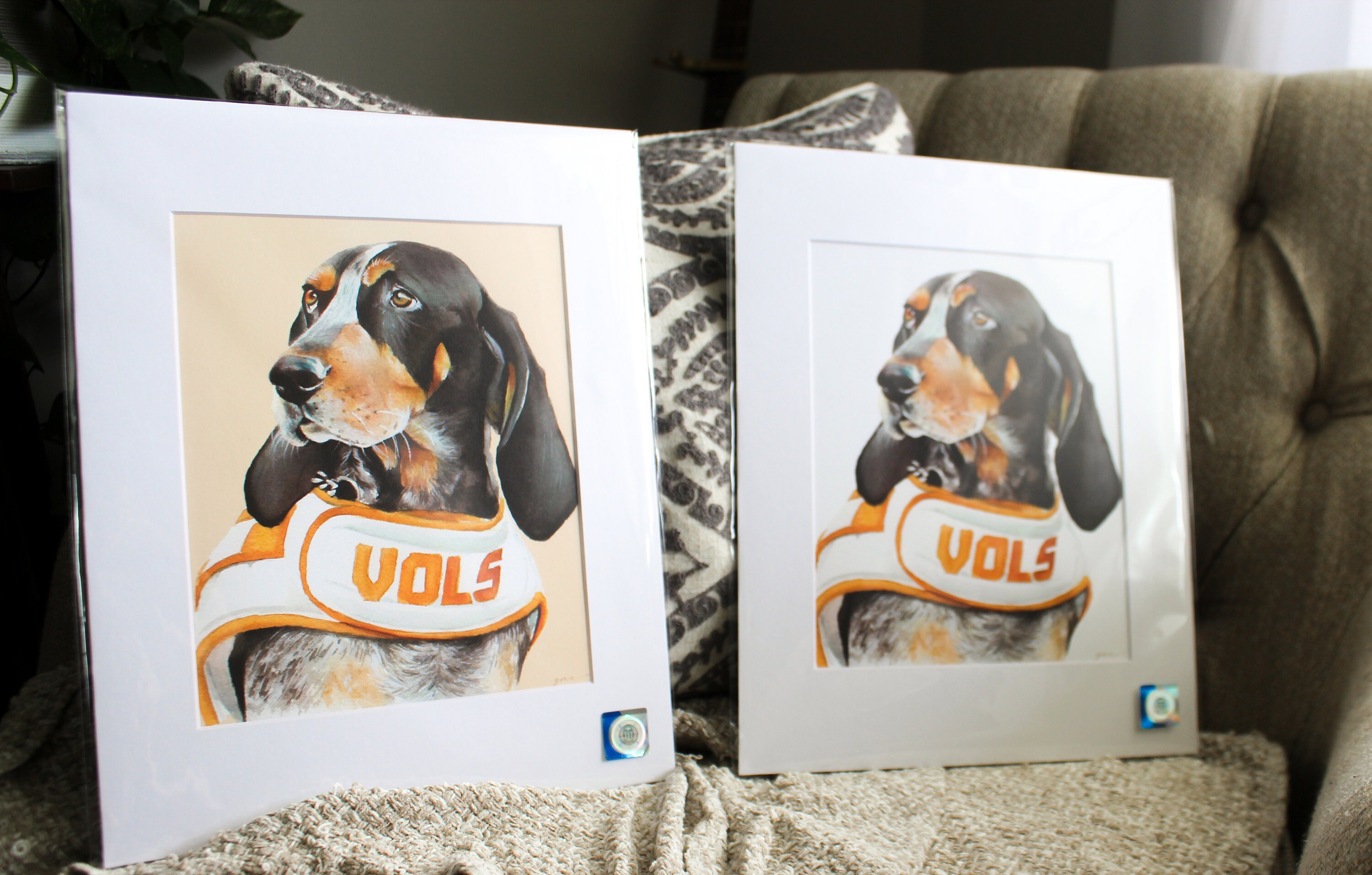 Licensed Tennessee Vols Smokey Art Print University of | Etsy